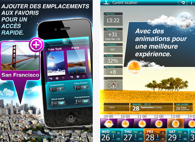 La météo prend vie et une magnifique horloge mondiale gratuits aujourd ...